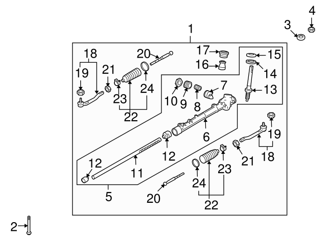 48521-3U025 - Inner Tie Rod 2007-2014 Nissan | Nissan Parts & Accessories Online