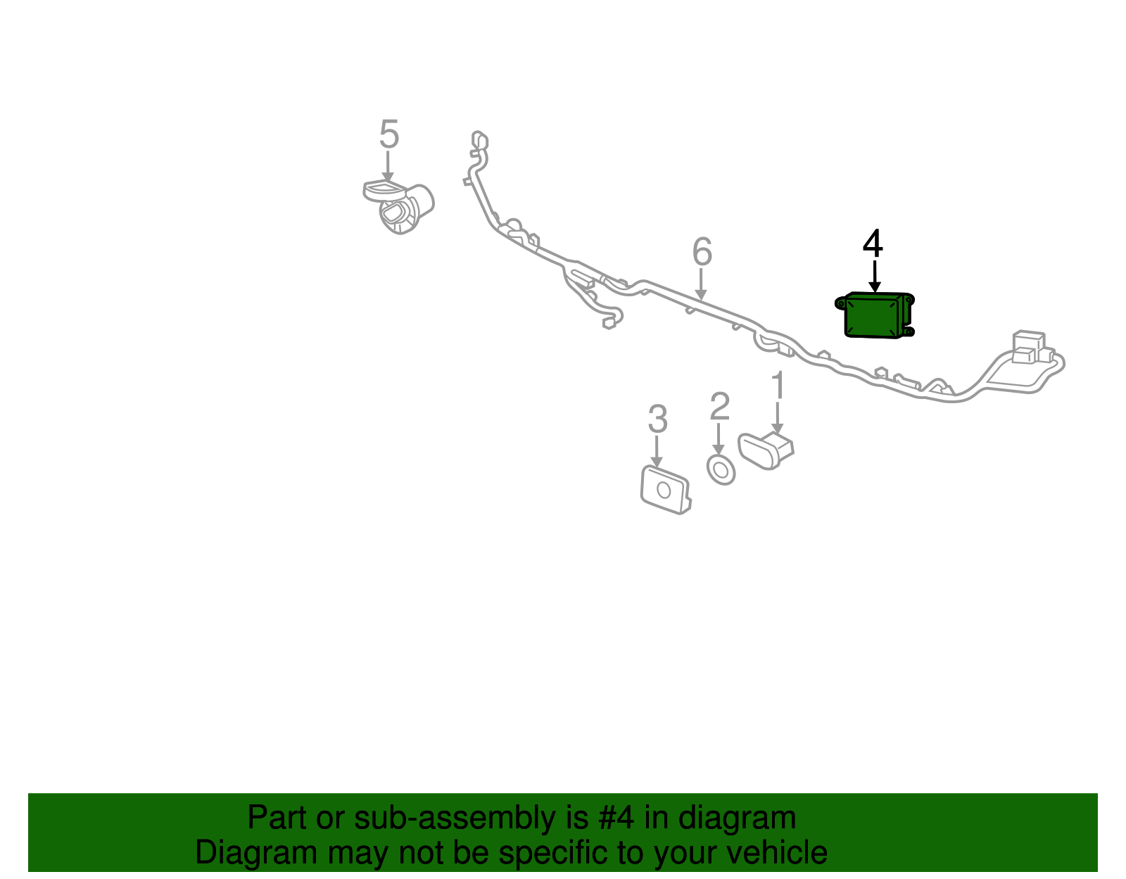 2019-2025 GM Passenger Side Obstacle Detection Control Module 84182643 ...