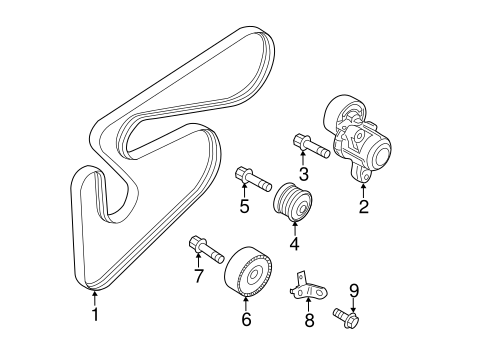 Mitsubishi Serpentine Belt 1340A123 | Mitsubishi Direct Parts