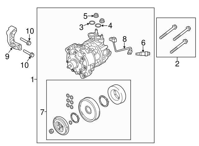 36010255 - A/C Compressor 2016-2021 Volvo | AutoNationParts.com