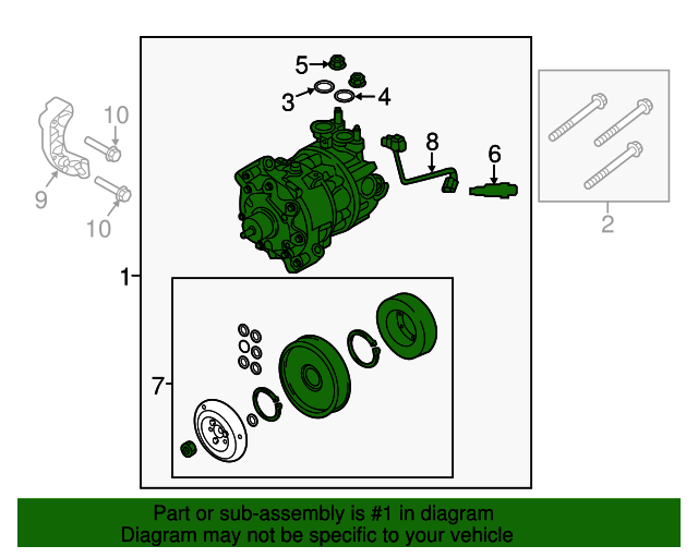 36010255 - A/C Compressor 2016-2021 Volvo | AutoNationParts.com
