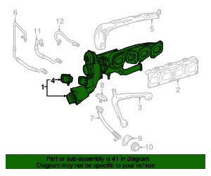 264-090-13-00-80 - Exhaust Manifold 2019-2023 Mercedes-Benz | Mercedes ...