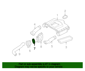272-141-07-80 - Air Mass Sensor Gasket - 2006-2015 Mercedes-Benz ...