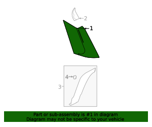 LR136542 - Body D-Pillar Molding 2020-2023 Land Rover Range Rover ...