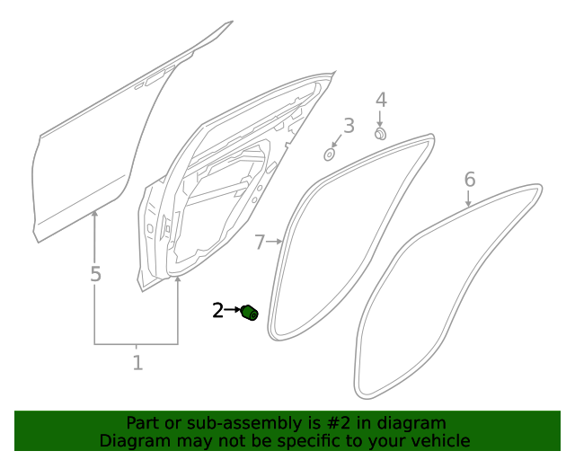 Hyundai - 82191-33010 - Overslam Bumper - 1995-2024 Hyundai | OEM ...