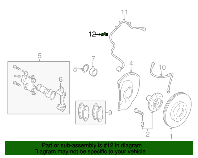 ABS Sensor Clip - Mitsubishi (4670A018) | Auto Parts