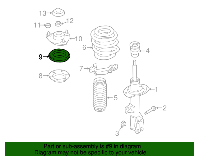 2016-2020 Kia Bearing 54612-C1000 | TascaParts.com