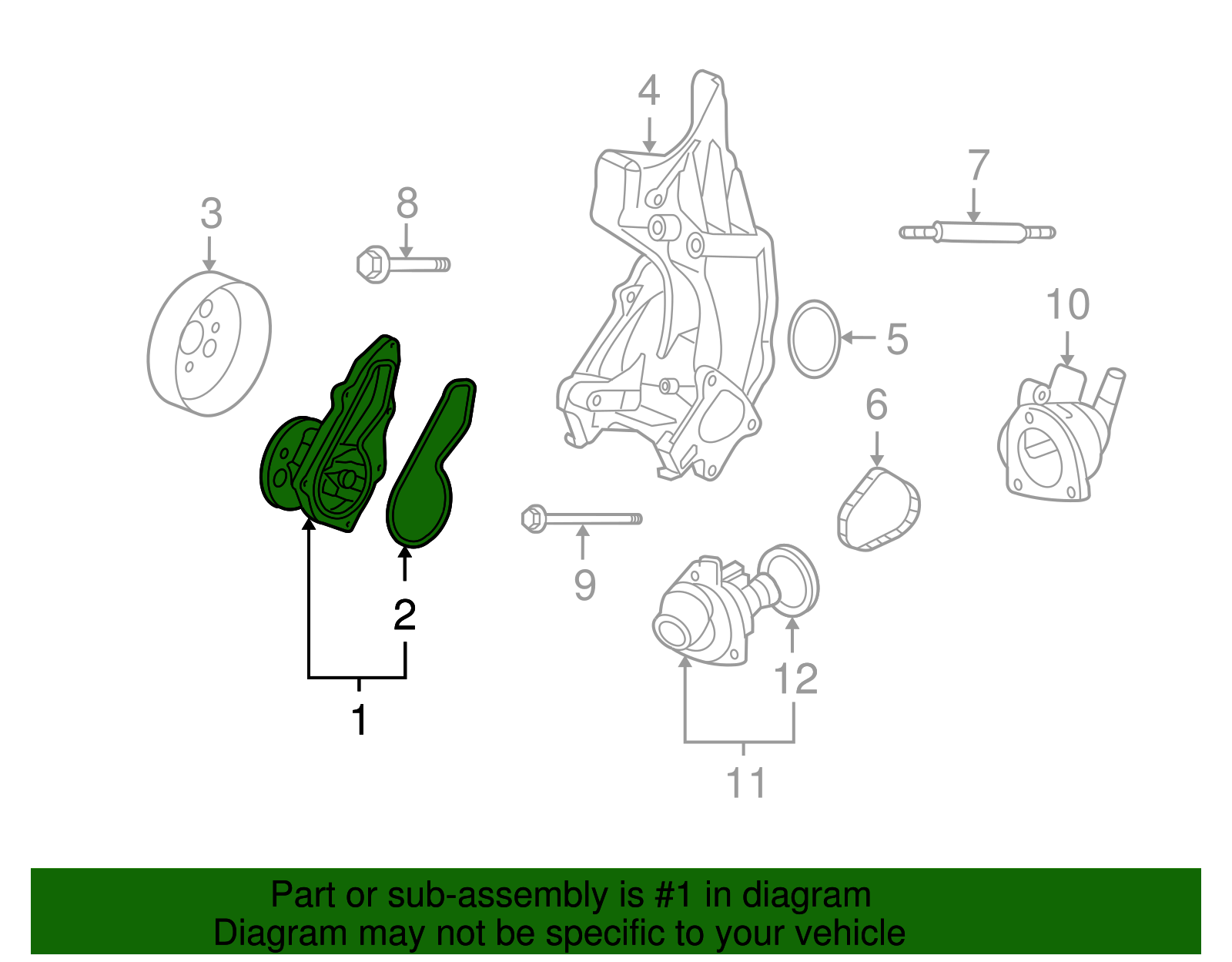 19200-R40-A01 - Water Pump 2008-2012 Honda | Honda Parts Online