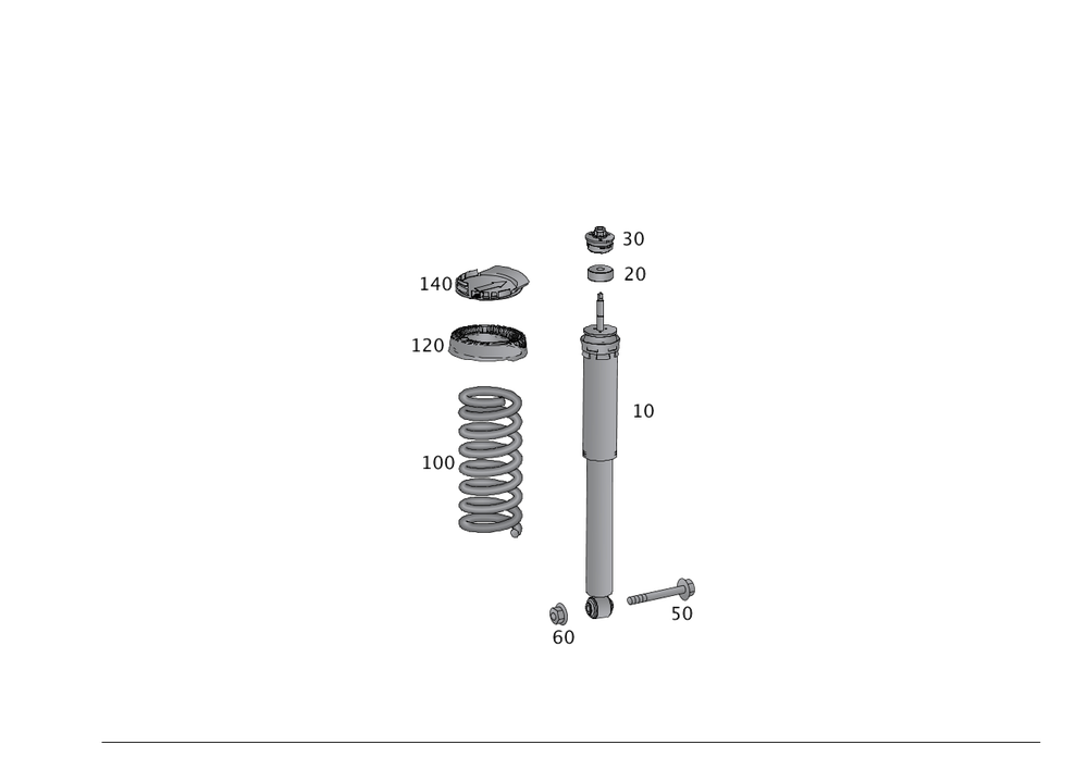 172-320-32-30 - Shock Absorber 2005-2020 Mercedes-Benz | Mercedes-Benz ...