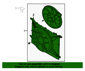1999-2004 Volvo Engine Cooling Fan Motor 30680547 | TascaParts.com