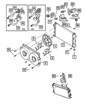 2001-2010 Mopar Coolant Temperature Sensor 5269870AB | My Mopar Parts