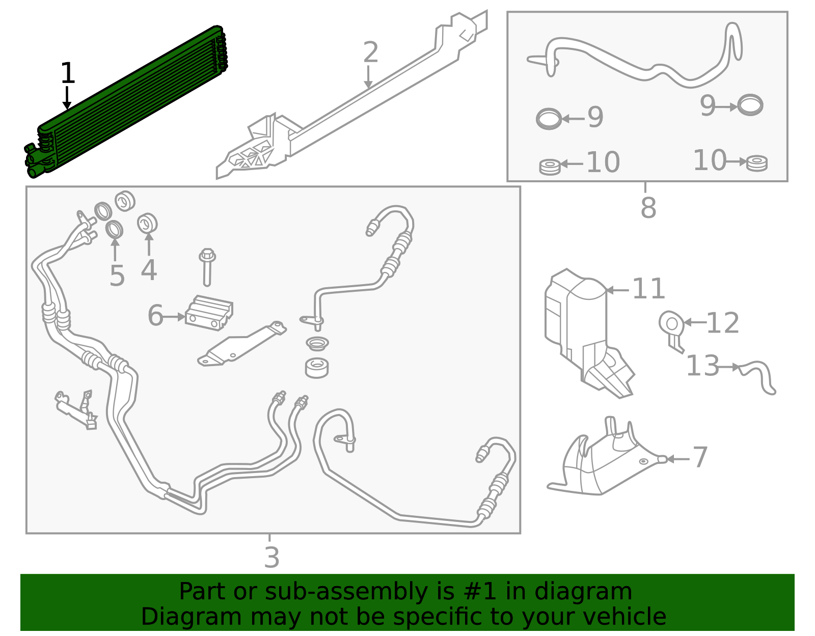 F1FZ-7A095-D - Auxiliary Cooler 2017-2019 Ford | Ford OEM Parts Direct