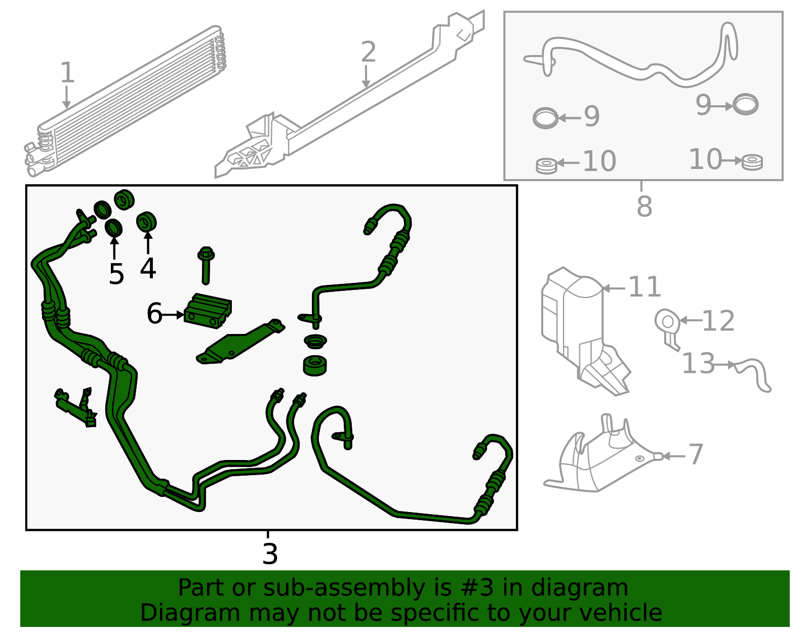 GV6Z-7R081-G - Automatic Transmission Oil Cooler Hose Assembly 2017 ...