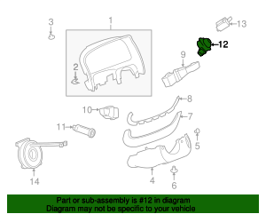 2008-2015 GM Ignition Switch 95919456 GM | GMPartsDirect.com