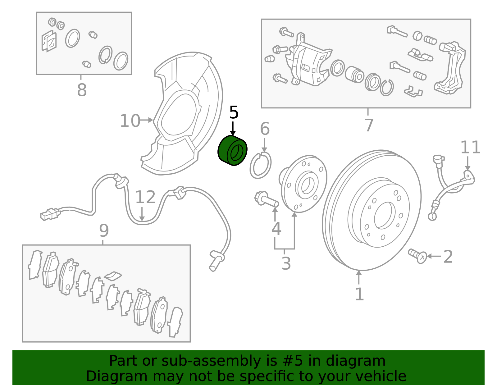 2016-2022 Honda Bearing 44300-TBC-A01 | OEM Parts Online