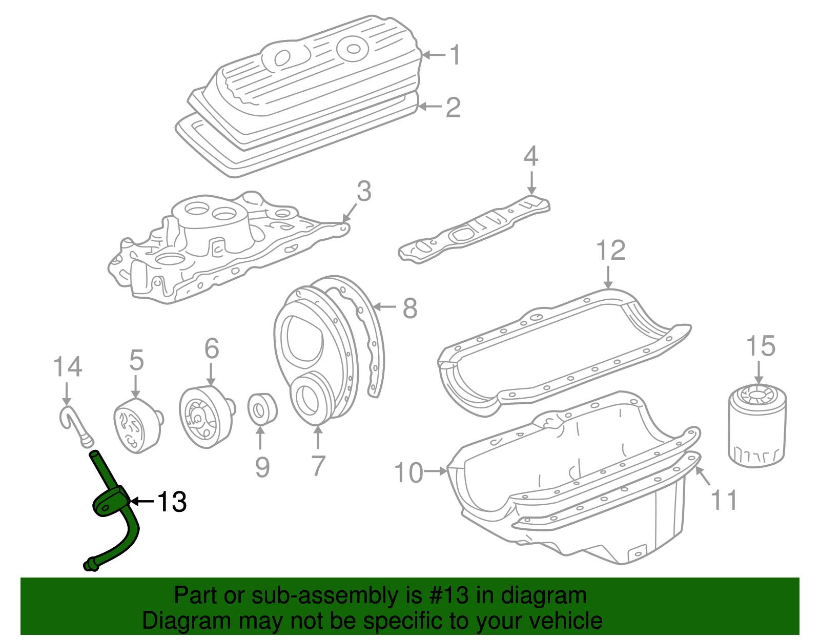 12550243 - Engine Oil Level Indicator Tube 1996-2005 GM | Big 3 Auto Parts