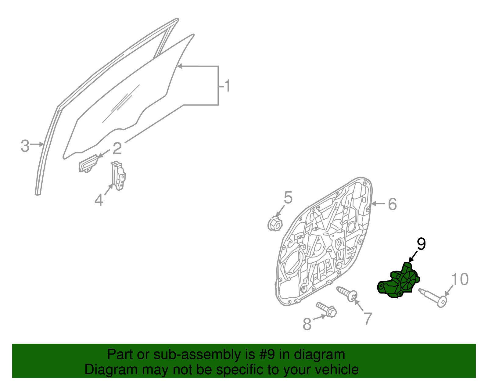82450-A9210 - Window Motor 2019-2021 Kia Sedona | Kia.Parts Store