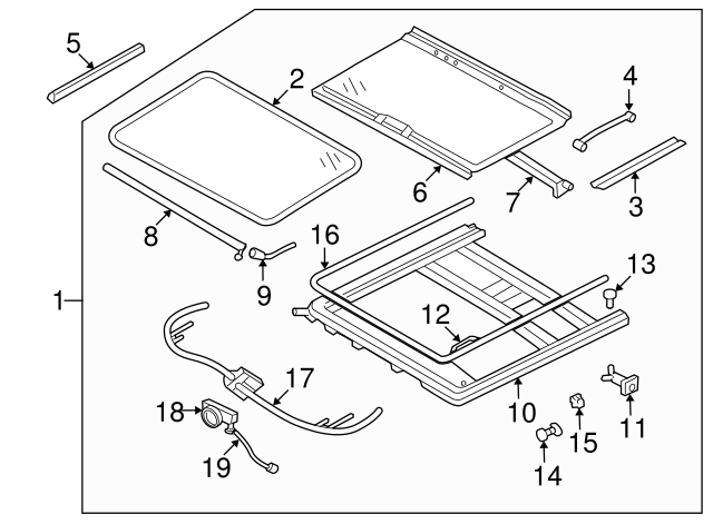 81656-2E000 - Sunroof Cable Guide 2006-2010 Kia | Kia.Parts Store