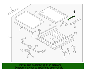 81656-2E000 - Sunroof Cable Guide 2006-2010 Kia | Kia.Parts Store