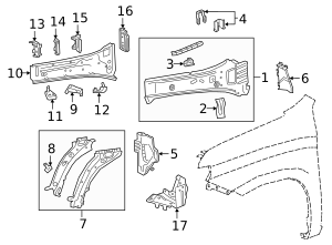 2019-2020 Chevrolet Outer Rail Bracket 84365977 | TascaParts.com