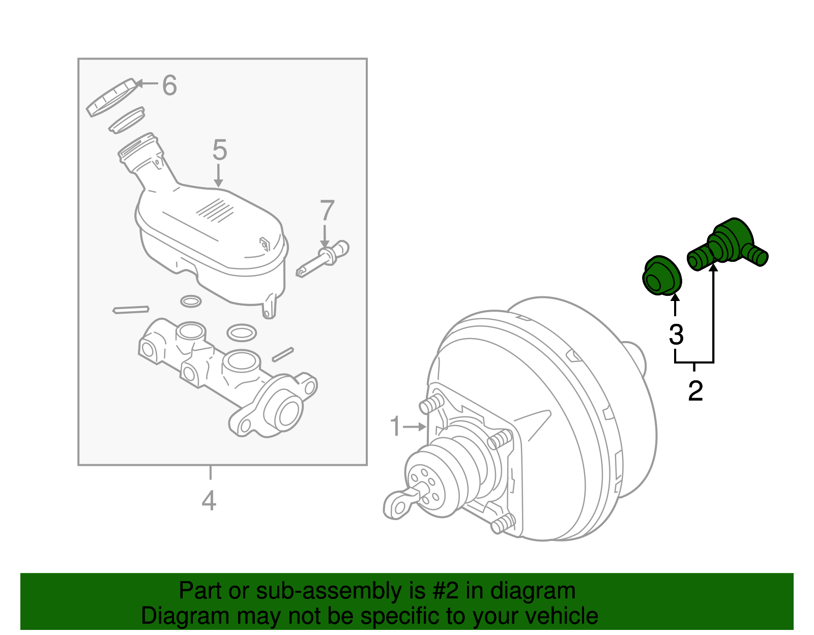 1988-2011 GM Power Brake Booster Vacuum Check Valve Kit with Check ...