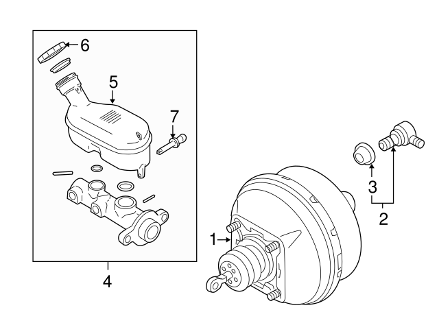 1988-2011 GM Power Brake Booster Vacuum Check Valve Kit with Check ...
