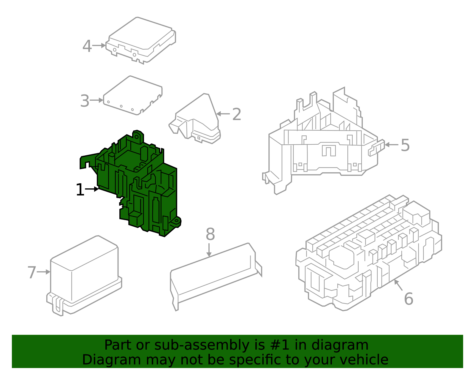 2019-2020 Infiniti QX50 Relay Box 284B8-5NA0A | OEM Parts Online