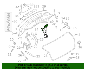 8W8-827-566-D - Release Handle 2018-2023 Audi | Audi OEM Parts