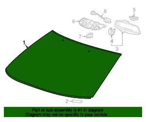 2014-2019 Chevrolet Corvette Windshield 84120742 | TascaParts.com