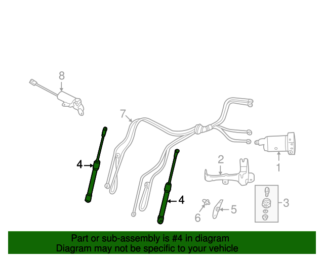 Genuine BMW 54-34-8-234-327 | Hydraulic Cylinder | FREE Shipping on ...