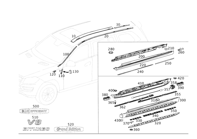 Genuine Entrance Lamp for 2013-2019 Mercedes-Benz | OEM Part# 166-906 ...