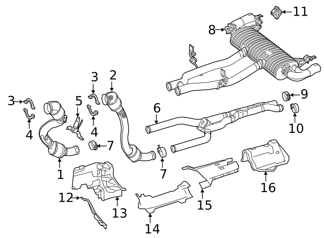 253-490-78-00 - Intermediate Pipe 2018-2019 Mercedes-Benz ...