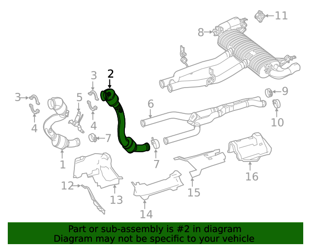 253-490-51-03 - Catalytic Converter 2018-2021 Mercedes-Benz | Mercedes ...