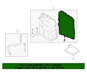 45283-3B810 - Automatic Transmission Cover Gasket 2011-2020 Kia | Kia ...