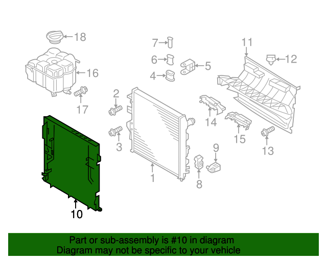 2011-2015 Volkswagen Touareg Frame 7P0-121-093-E | OEM Parts Online