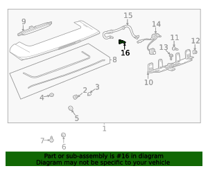 2020-2022 Buick Encore GX Windshield Washer Liftgate Extension Side ...