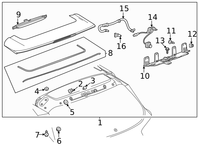 2020-2022 Buick Encore GX Windshield Washer Liftgate Extension Side ...