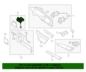 2015-2017 Hyundai Sonata Air Outlet 97480-C2000-VCA | QuirkParts