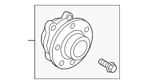 3QF-407-621-G - Hub Assembly - 2018-2025 Volkswagen | VW OEM Parts Outlet