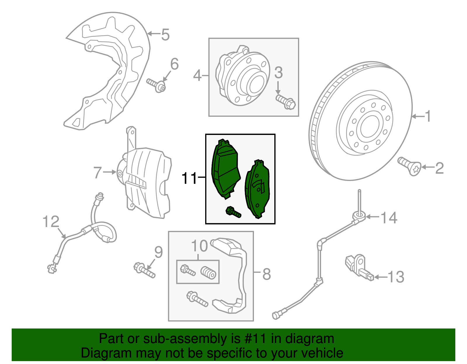 2021-2025 Volkswagen Brake Pads 3QF-698-151-F | Retail Performance Auto ...