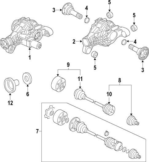 Propeller Shaft for 2013 Audi Q7 | OEM Parts Online
