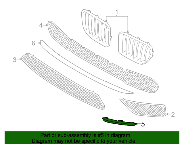 51117303763 - 2013-2015 BMW X1 Trim Molding (51-11-7-303-763) | BMW of ...
