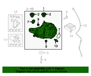 2017-2023 Land Rover Differential Assembly LR161862 | Land Rover ...