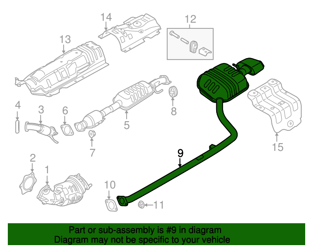 28710-C2700 - Exhaust Muffler 2015-2017 Hyundai Sonata | AutoNation Parts