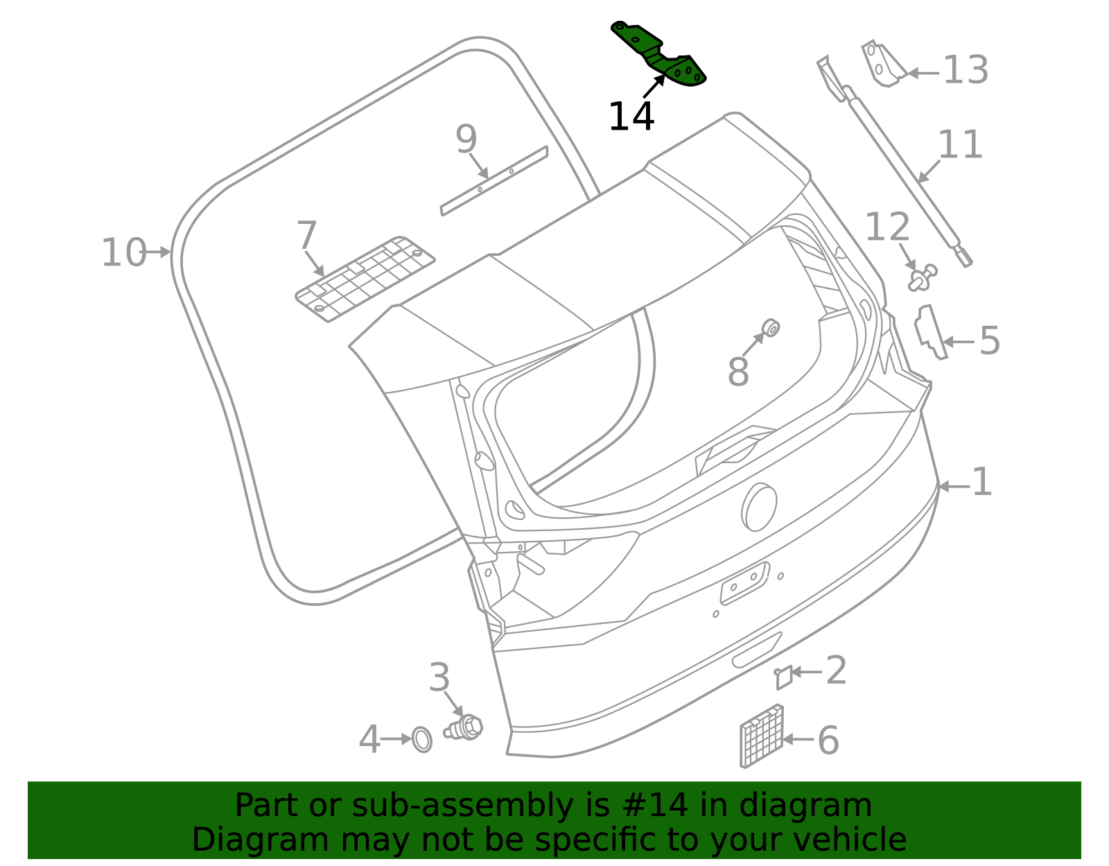 2023-2025 Nissan Rogue Hinge 90400-6RA0B | Bill Kay Nissan Parts