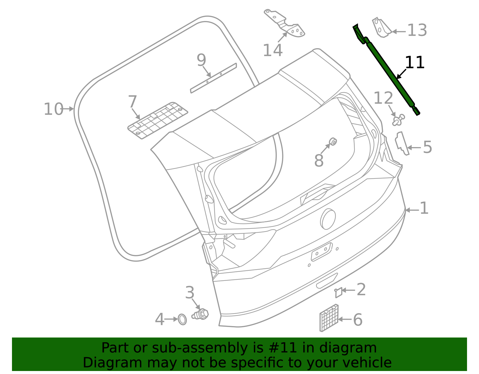 2020-2025 Nissan Rogue Trunk Lid Pull Down Motor 90560-6RA0A | Team ...