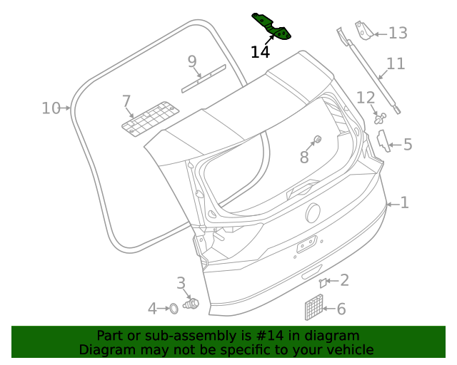 90401-6RA0B - Hinge 2023-2024 Nissan Rogue | Nissan Parts & Accessories ...