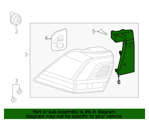 5NN-945-311 - Tail Light Cover 2018-2024 Volkswagen Tiguan | AutoNation ...