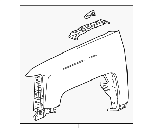 2014-2019 Chevrolet Front Passenger Side Fender 84214215 GM ...