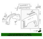 2014-2019 Chevrolet Anthracite Passenger Side Front Fender Cover ...